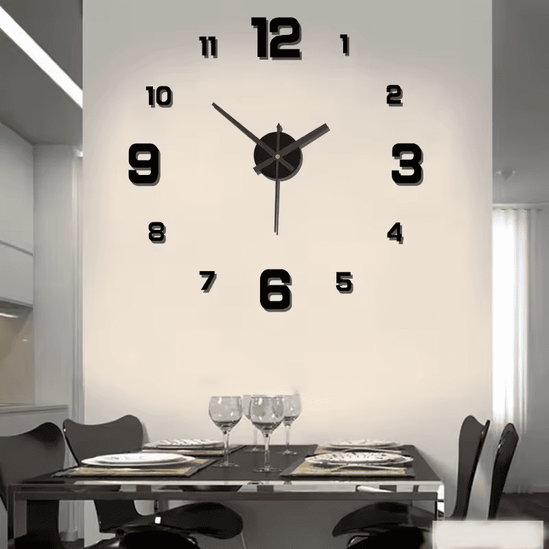 Frameless Hanging Wall Clock - Home Star Store